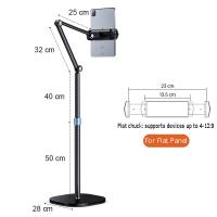 China 360 Rotate Adjustable Tablet Stand Aluminum Alloy Carbon Steel Flexible Arm for sale