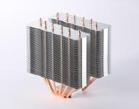 China High efficient Computer CPU Heatsink / Copper Pipe Heat Sink with Skiving Fin for sale
