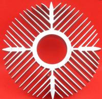 China Sunflower High Efficiency Extruded Aluminum Heatsink For Ceiling Light Radiator for sale