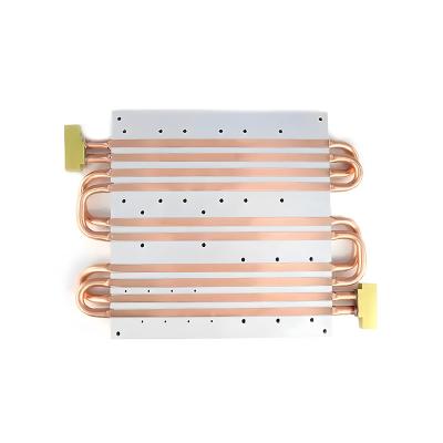 China 120mm X 120mm Copper Base Water Cooling Plate For CPU With Cold Plate Heat Sink for sale