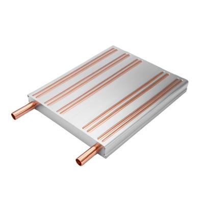 China 120 Degrees Broad Angle Cold Plate Heatsink Aluminum Water Cooling Plate For CPU for sale