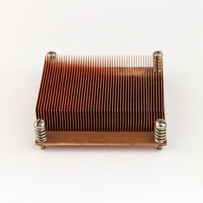 China CNC Machined Water Cooling Plate Heat Sink with 120 Degrees Frosted Fin for CPU for sale