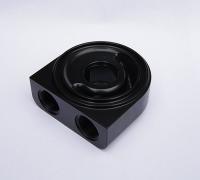 China Custom Black Aluminum Alloy CNC Machined Parts +/- 0.005MM Tolerance For USB Chips Cover for sale