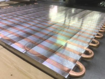 China Aluminium Liquid Cold Plate Water Cooling Plate Heatsink Large Cooler Disc for sale