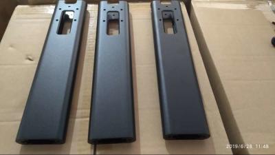 China LED Corner Extruded Aluminum Enclosures Decorative Profile Drilling Holes Black Anodizing for sale