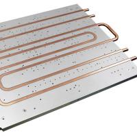 China Cold Plate Copper Tube Water Cooled Heat Sink Aluminum Heatsink Extrusions for sale