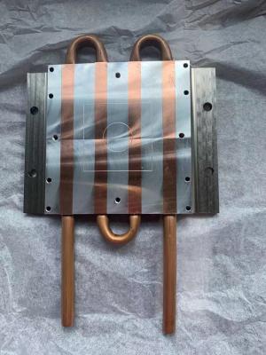 China Anti Anodizing Al 6063 Al 6061 Water Cooling Plate With Copper Tube for sale