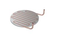 China Anti Anodizing Round Water Cooling Plate Al 6061 Aluminum Round Cold Plate Heat Sink for sale