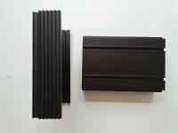 China Passivation Anodizing Fin Led Extruded Aluminum Heatsink Black Color for sale