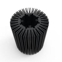 China Black ODM Extruded CNC Aluminum Heat Sinks For LED Radiator for sale