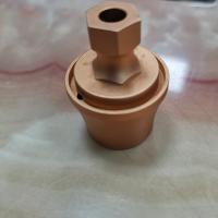 China Pure Copper Parts CNC Machining Process Electroplating With Hole for sale