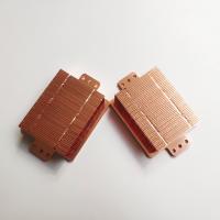 China Electroplated Cold Plate Bonded Fin Heat Sink , Copper CPU Small Led Light Heat Sink for sale