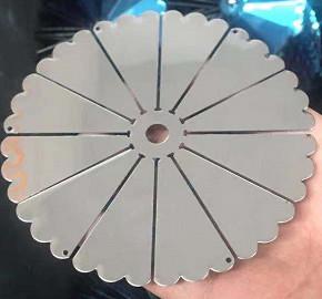 China Round LF Punching Artwork Metal Stamping Parts 1.2kg Weight for sale