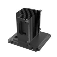 China Aluminum Heatsink Anodized Black COLOR CNC Machining Process for sale