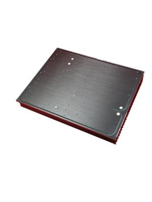 China Black Anodize Extruded Aluminum Heatsink For Solar Energy Equipment for sale