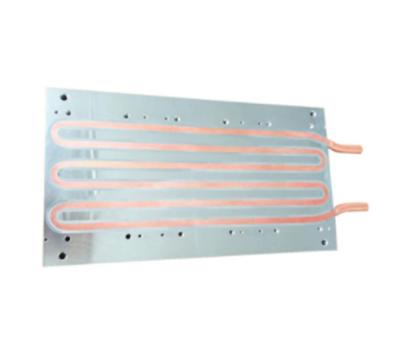 China Overflow Welding Aluminum Fin Heat Sink With Copper Pipe For Computer Application for sale