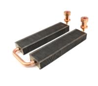 China Customzied 0.1mm Zipper Fin Copper Pipe Heat Sink For Medical Equipment for sale