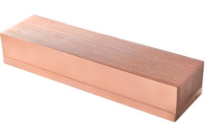 China 6063 T5 Copper Skived Fin Heat Sink Anti Oxidation Passivation for sale