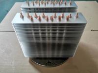 China High Precision Copper Pipe Heatsink Aluminum Stacked Fin Heatsink For LED And CPU for sale