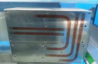 China Cu-Copper Tube Buried Aluminium Heatsink Copper Pipe heatsink Aluminum block for sale