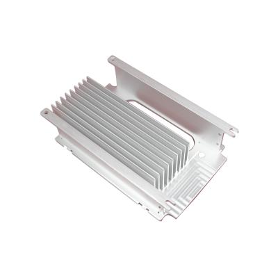 China Solar Energy Equipment Extruded Aluminum Heatsink , Silver Anodize Treatment for sale