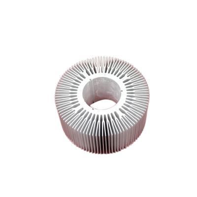 China High Precision Round Aluminum Extruded Heat Sink For High Bay Light for sale