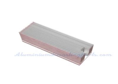 China Silver Anodize Extruded Aluminum Heatsink Bar Shape Heat Sink for sale
