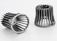 China LED Heatsink Aluminum Led Housing Zinc Alloy Sand Blasting Finish for sale