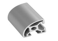 China Warehouse Rack / Industrial Automation Extruded Aluminum Profiles Round Angle for sale