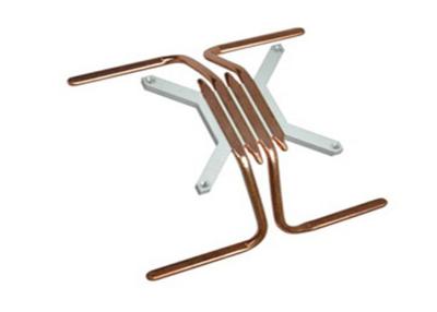 China Customized 4pcs Copper Pipe Heat Sink For Communication Equipment for sale