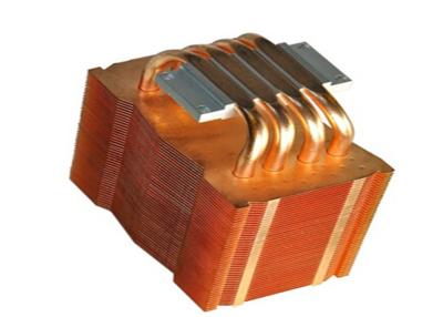 China LED Stage Light Copper Pipe Heat Sink Alloy Anodized Surface Treatment for sale