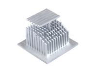 China Anodized Clear Extruded Aluminum Heatsink Silver 6063 for Industry for sale