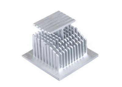 China Anodized Clear Extruded Aluminum Heatsink Silver 6063 for Industry for sale