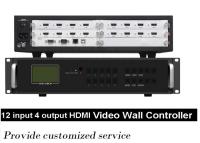 China Multi Format 2x2 HDMI Video Wall Controller LCD 12 In 4 Out RJ45 for sale