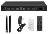 China 4K 60Hz HDMI 2.0 Input to 4x1080p Output Video Wall Splitter RS232 for sale