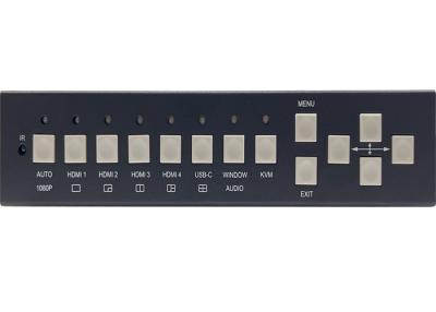 China 5x Inputs And 2x Outputs Seamless UHD Video Switcher With Multiview And KVM Control for sale