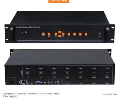 China Powerful HDMI Video Wall Controller for Control Room Operations for sale