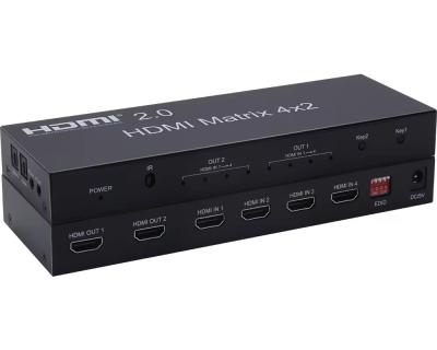 China 6x4 4k hdmi matrix switcher extender 4x2 hdmi matrix switch box for sale