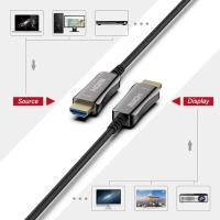 China Long-Distance HDMI Fiber Optic Cable | Crystal Clear 4K/8K Video Transmission for sale