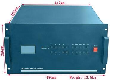 China Easily Accessible Video Matrix Switcher With 225MHz Bandwidth And Ethernet Control for sale