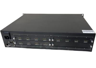 China Rack Mountable Video Matrix Switcher With Power Supply AC 100-240V IR Remote Control for sale