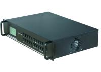 China Rack Mountable Video Matrix Switcher With Power Supply AC 100-240V IR Remote Control for sale