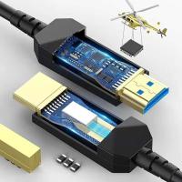 China 4K HDMI Fiber Optic Cable – Long Distance, No Signal Loss, Ultra HD 60Hz Support for sale