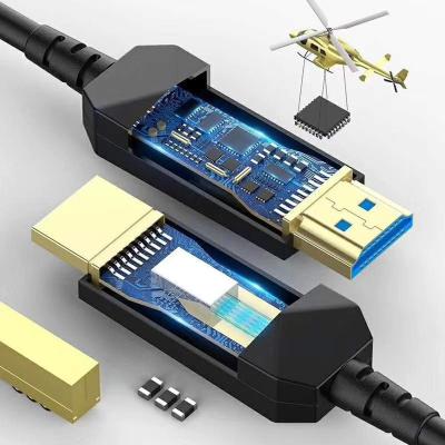China 4K HDMI Fiber Optic Cable – Long Distance, No Signal Loss, Ultra HD 60Hz Support for sale