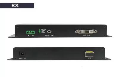 China 20km DVI Fiber Extender | 1080p@60Hz | HDMI 1.3 & 3.5mm Audio Support for sale