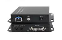 China DVI Fiber Optic Extender | 20km 1080p@60Hz Transmission | DVI-D Dual Link for sale