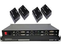 China 4K HDMI HDBaseT Transmitter and Receiver 6 ports extender with  POC Power for sale