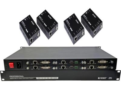 China 4K HDMI HDBaseT Transmitter and Receiver 6 ports extender with  POC Power for sale