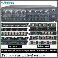 China 16x16 HDCP1.4 HDMI Matrix Switcher RS232 IR Control support 3D TV for sale