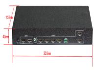 China 1x6 Video Wall Controller HDMI Splitter | LCD Wall Controller for 6 TV Display Setup for sale